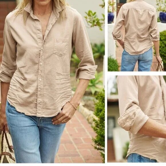 Frank & Eileen | Tops | New Frank Eileen Barry Tattered Denim Button Up ...